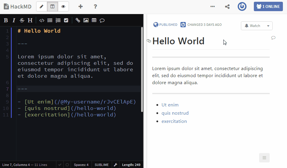 Managing Profile Page - HackMD